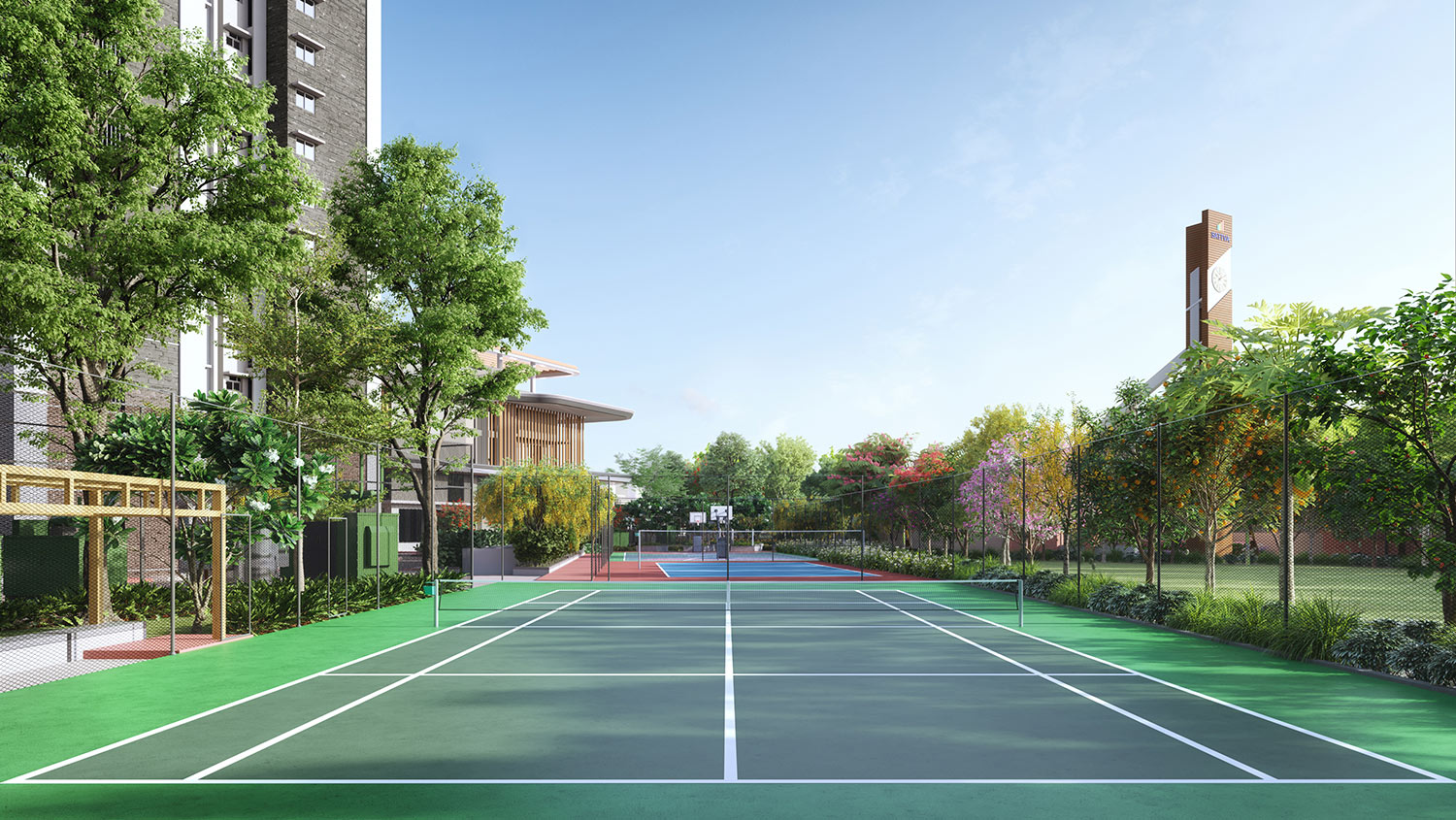 Studio to 3 BHK homes with 40+ amenities at Sattva Songbird Apartments.